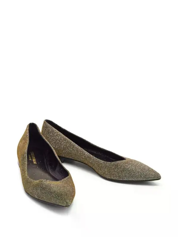 Saint Laurent Lurex Detailing Ballet Flats