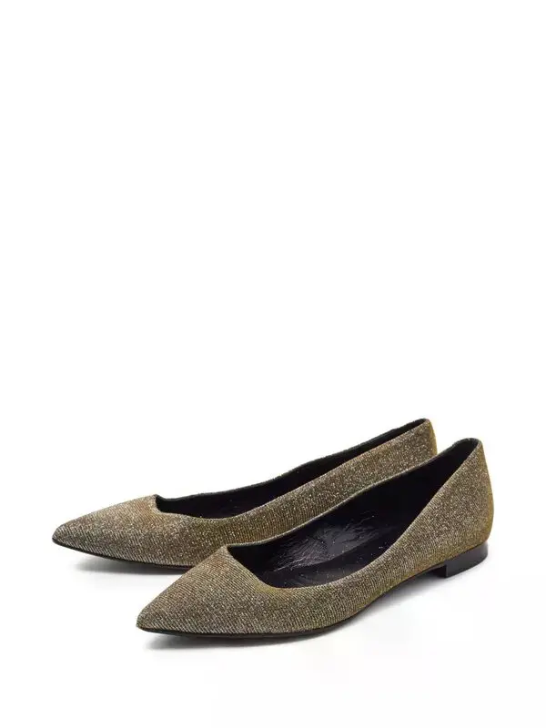 Saint Laurent Lurex Detailing Ballet Flats