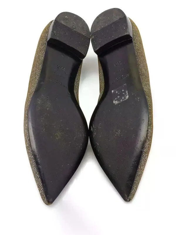 Saint Laurent Lurex Detailing Ballet Flats