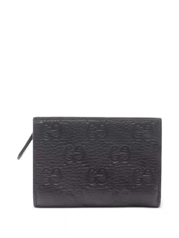 Gucci 2010s Gg Emblem Small Bifold Wallet - Black