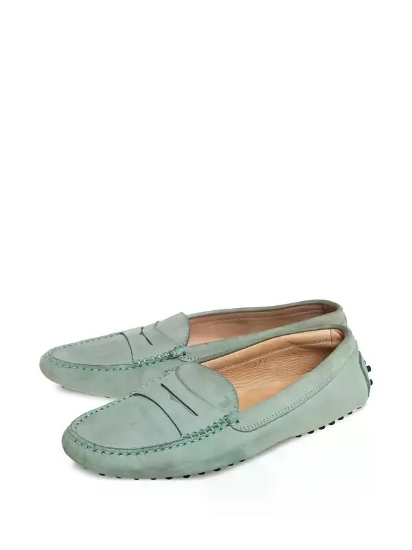 TOD'S Vintage Suede Loafers - Grey