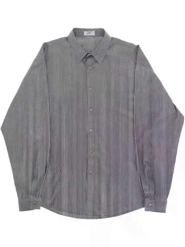 Versace 1980s Cotton Shirt - Grey