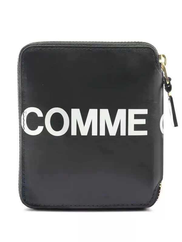 Comme Des Garçons Logo-print Round-zip Wallet