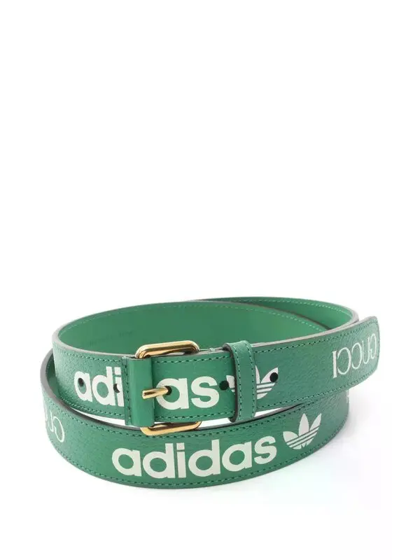 Gucci Adidas 2010s Leather Belt - Green