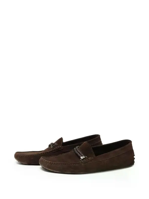 TOD'S Braided-strap Moccasin Loafers