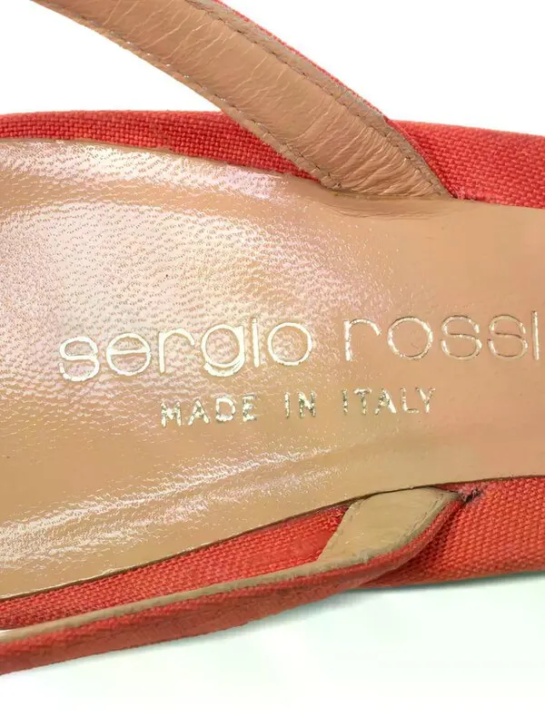 SERGIO ROSSI 110mm Embroidered Cork-sole Sandals