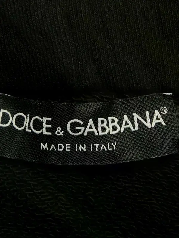 Dolce & Gabbana Graphic-print Hoodie - Black