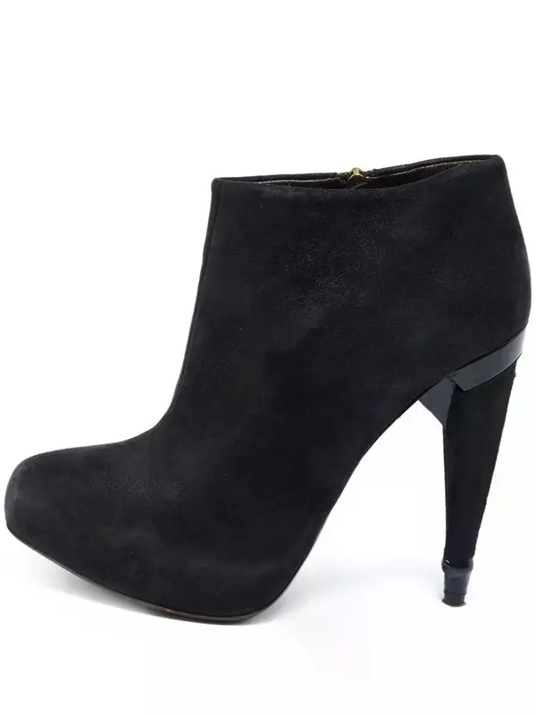 Roberto Cavalli Sculptural-heel Suede Boots