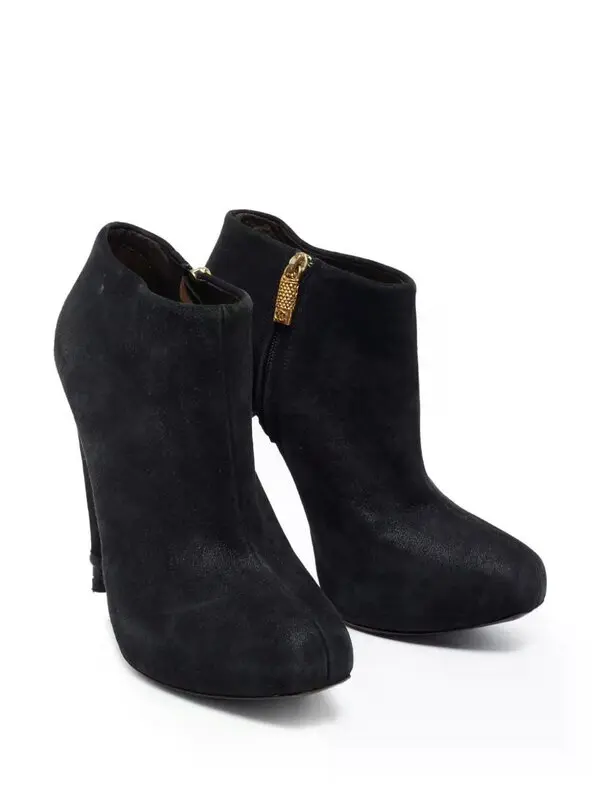 Roberto Cavalli Sculptural-heel Suede Boots