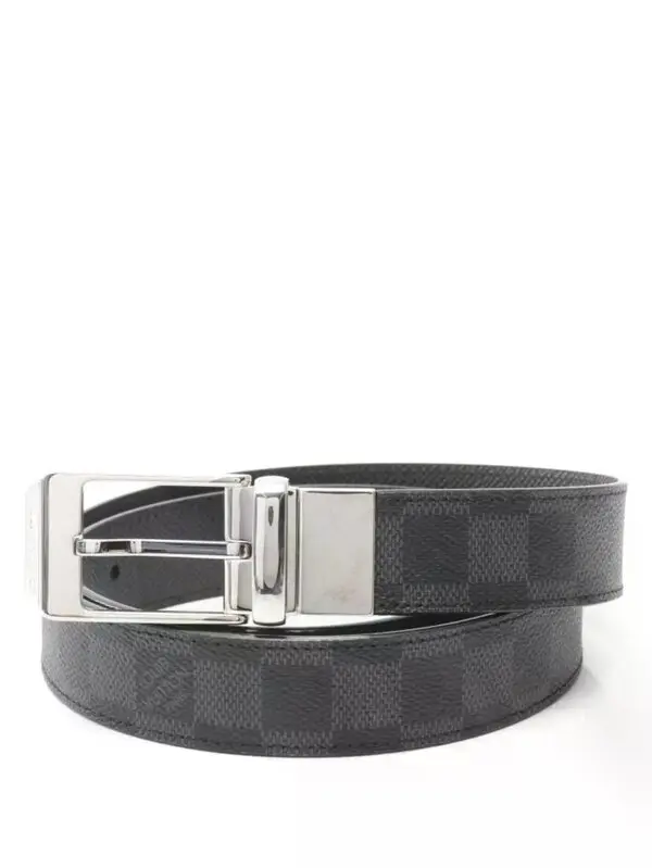 LOUIS VUITTON Seattle Monogram Belt - Grey
