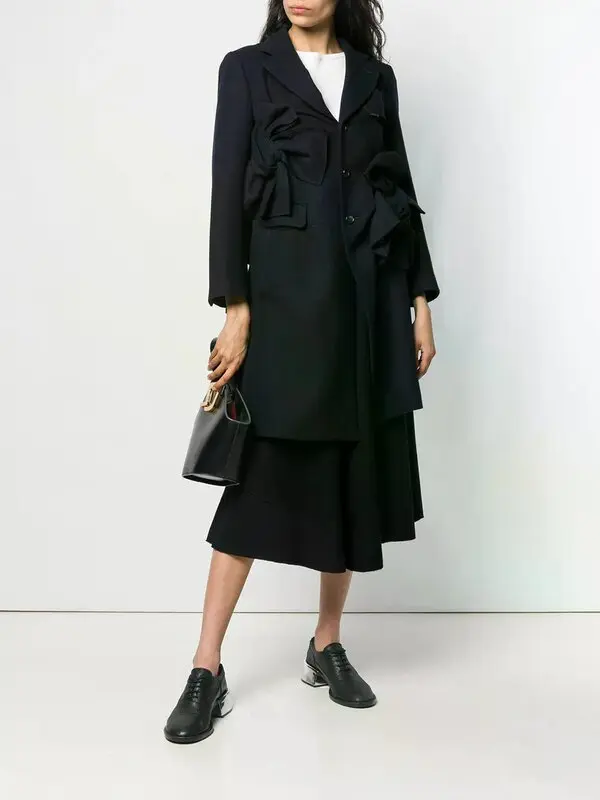 Comme Des Garçons Bow Detailed Coat