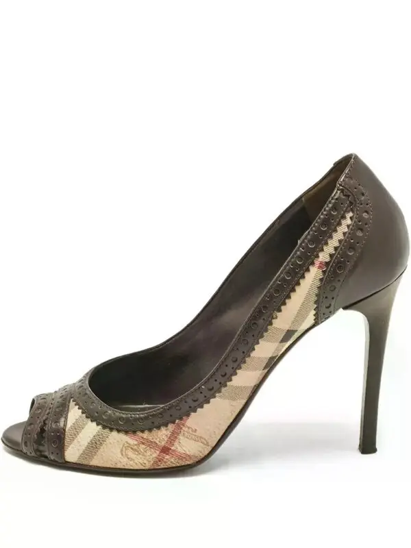 Burberry 105mm Leather Pumps - Neutrals