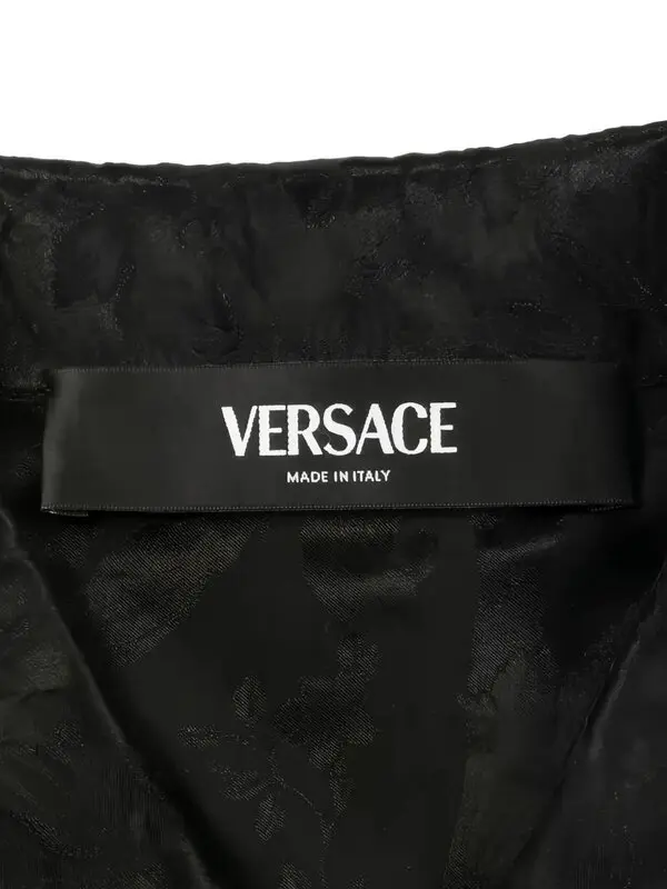 Versace Jacquard-pattern Dress