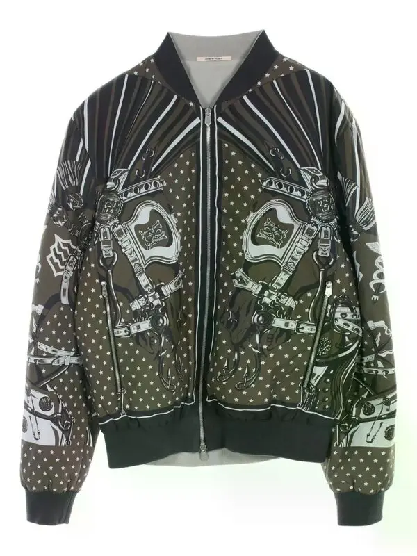 Hermès 2010s Cheval Bandana-print Bomber Jacket