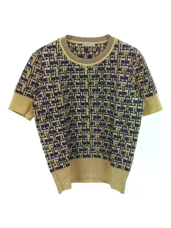 Bottega Veneta 2010s Patterned Crew-neck Sweater