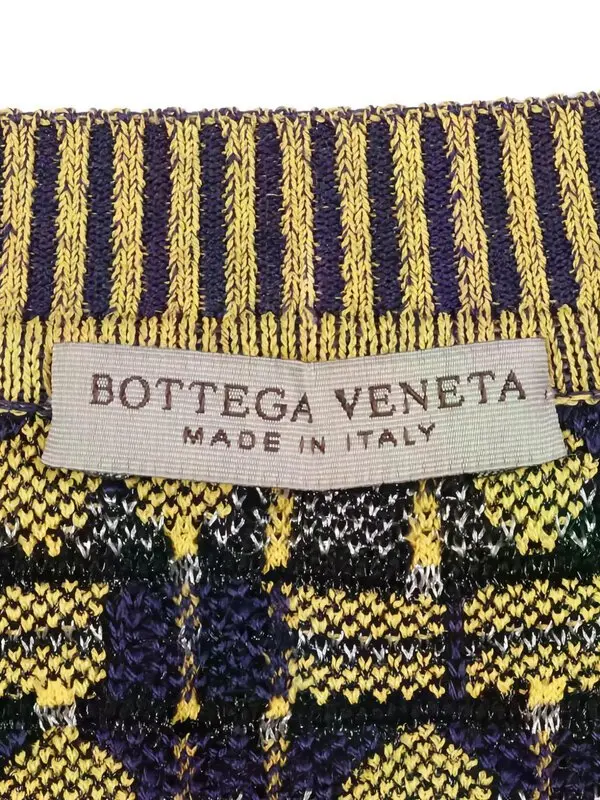 Bottega Veneta 2010s Patterned Crew-neck Sweater