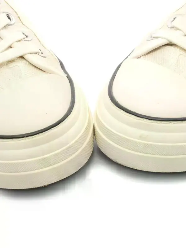 Valentino Garavani 2010s Toile Iconographe Canvas Sneakers - Neutrals