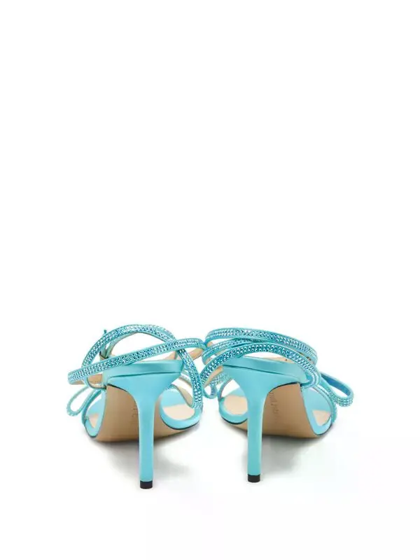 Mach & Mach 90mm Embellished Strappy Sandals - Blue