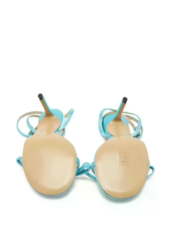 Mach & Mach 90mm Embellished Strappy Sandals - Blue