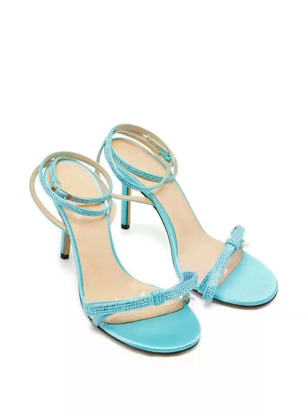 Mach & Mach 90mm Embellished Strappy Sandals - Blue