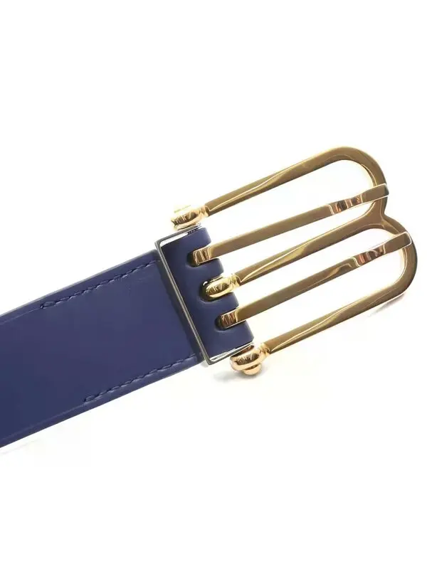 Balenciaga 2010s Logo Hardware Leather Belt