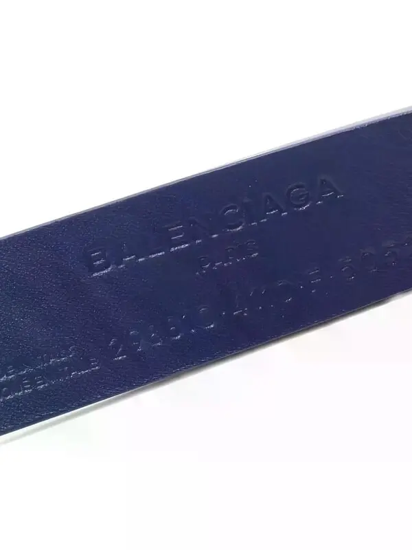 Balenciaga 2010s Logo Hardware Leather Belt