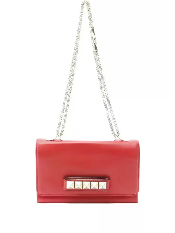 Valentino Garavani 2000s Chain Rockstud Leather Shoulder Bag