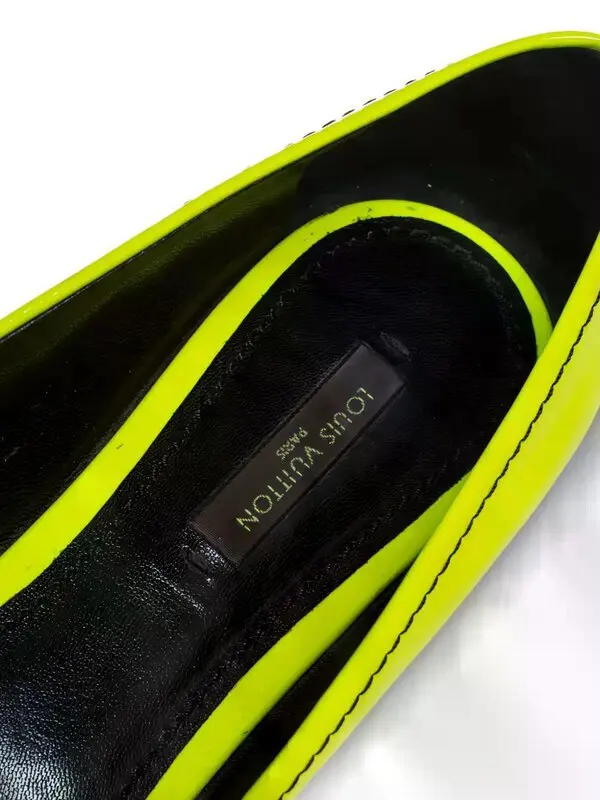 LOUIS VUITTON Floral-appliqué Ballet Flats