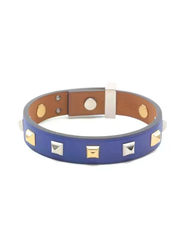 Hermès 2010s Studded-embellishment Mini Dog Collar - Blue