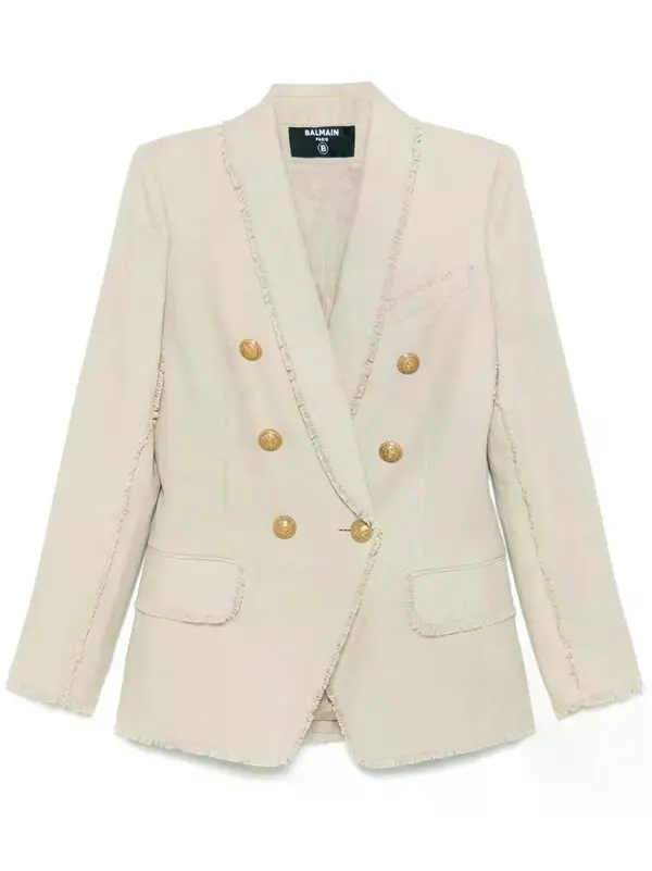 Balmain Frayed-edge Blazer