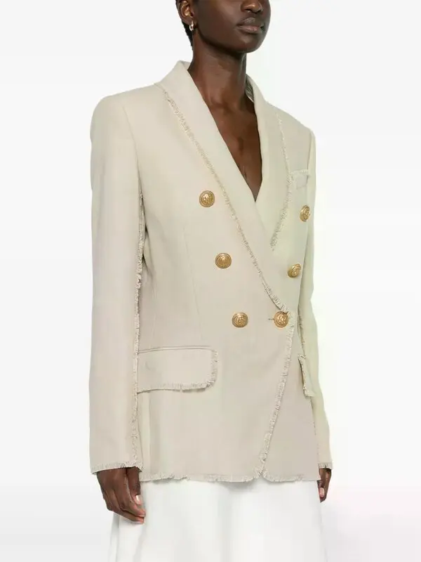 Balmain Frayed-edge Blazer