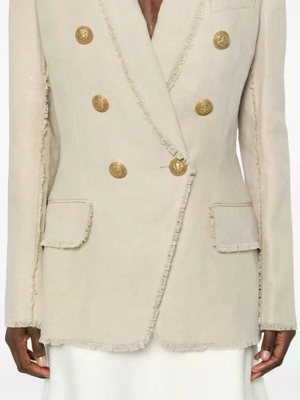 Balmain Frayed-edge Blazer
