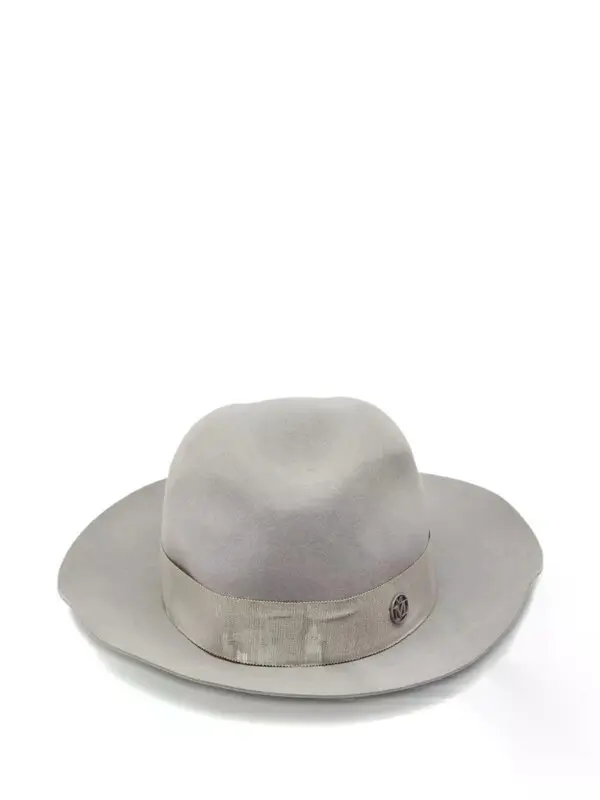 MAISON MICHEL Felt Fedora Hat - Grey