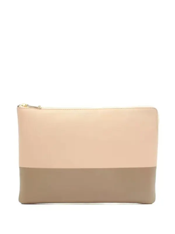 Celine Two-tone Zip Clutch Bag