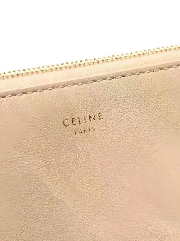 Celine Two-tone Zip Clutch Bag