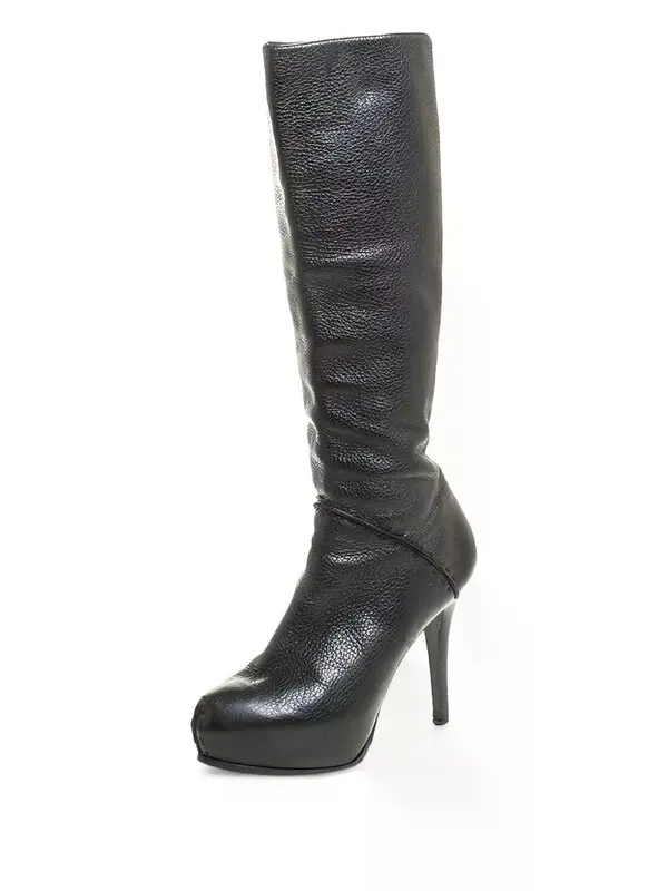 Fendi 115mm Leather Knee-high Boots