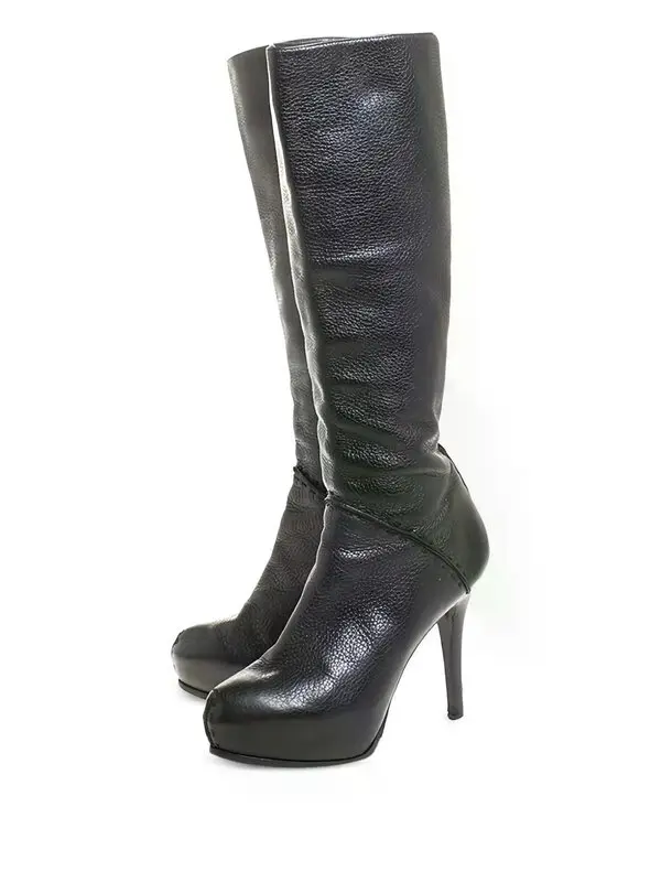 Fendi 115mm Leather Knee-high Boots