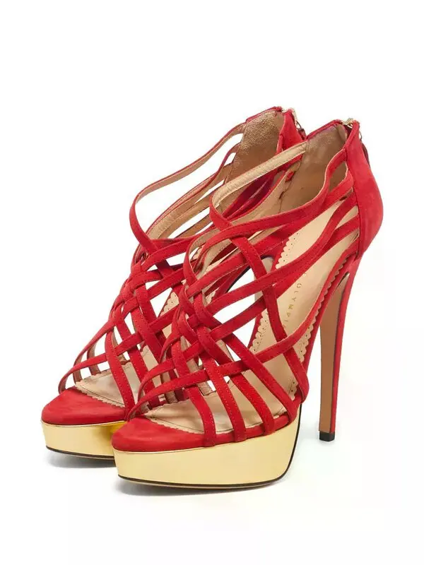 CHARLOTTE OLYMPIA Strappy Platform Stiletto Heels