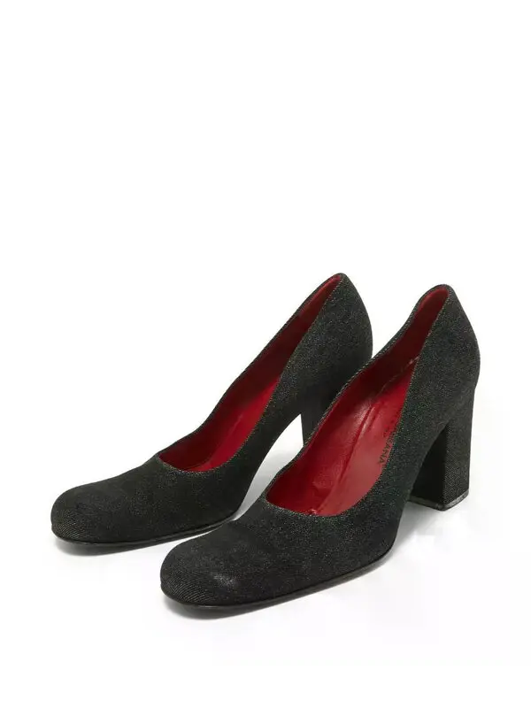 Dolce & Gabbana 95mm Leather Block-heel Pumps