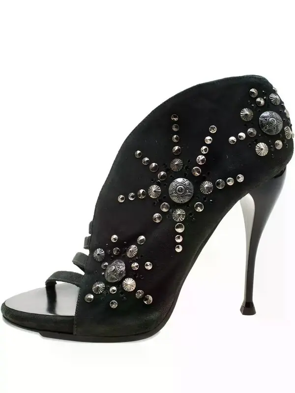 GIUSEPPE ZANOTTI 120mm Suede Stud-embellished Sandals