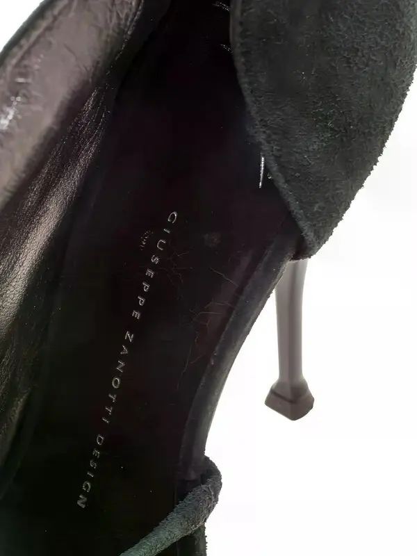 GIUSEPPE ZANOTTI 120mm Suede Stud-embellished Sandals