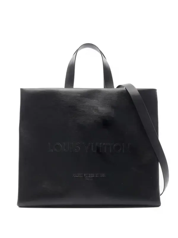 LOUIS VUITTON 2021 Logo-embossed Tote - Black