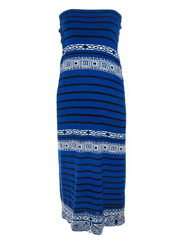 Emilio Pucci Patterned Cotton Off-shoulder Dress
