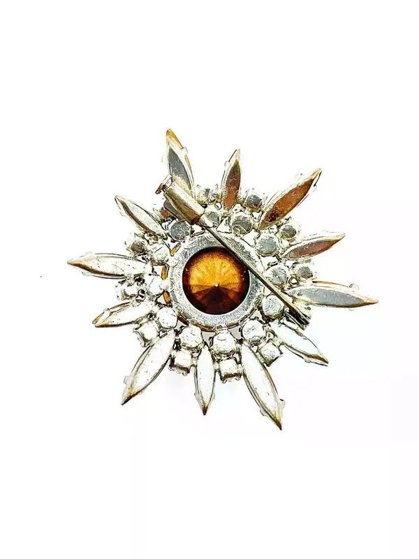 JENNIFER GIBSON JEWELLERY 1930s Paste Starburst Brooch