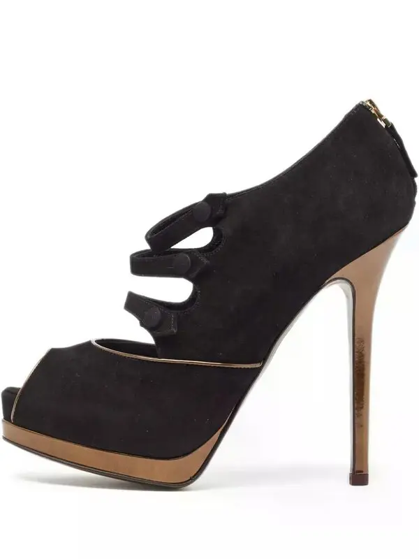 Fendi 110mm Suede Pumps