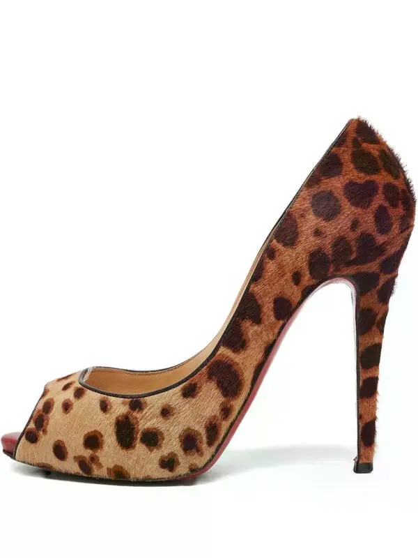 CHRISTIAN LOUBOUTIN 120mm Very Prive Leopard-print Pumps - Neutrals
