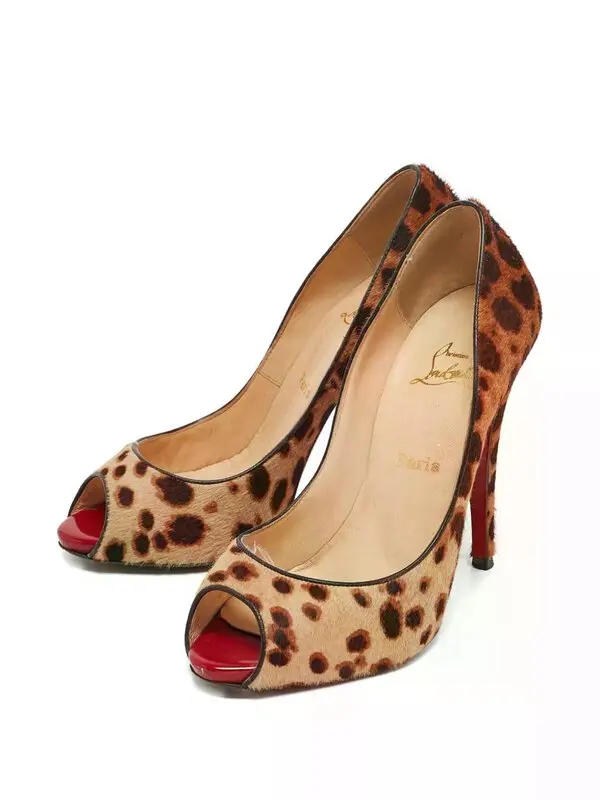 CHRISTIAN LOUBOUTIN 120mm Very Prive Leopard-print Pumps - Neutrals