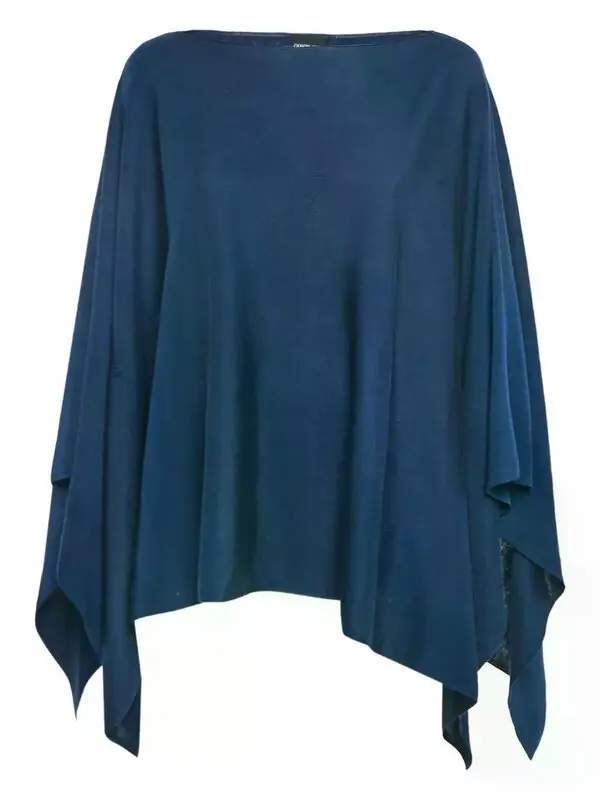 Giorgio Armani Fine-knit Poncho Top