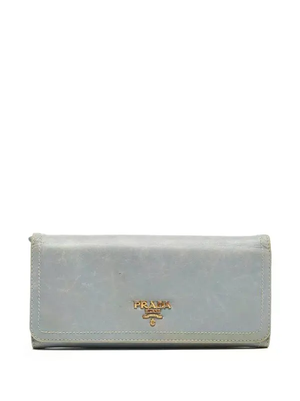Prada Leather Wallet - Blue