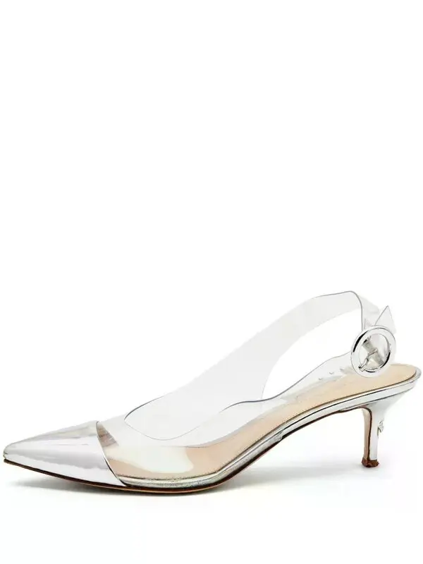 GIANVITO ROSSI Metallic Heeled Pumps